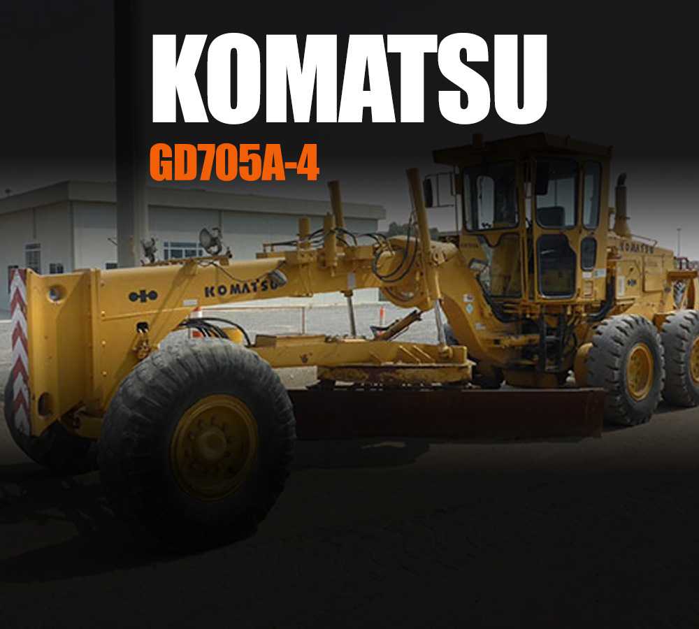 گریدر کوماتسو GD705A-4 نماد قدرت و دقت - روت کالا